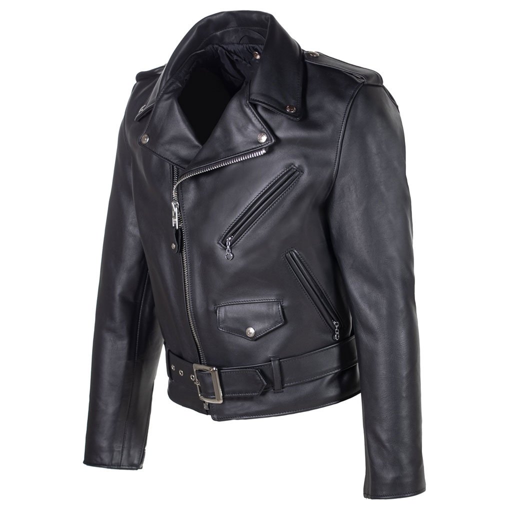 Classic Perfecto Steerhide Leather Motorcycle Jacket - Core Outfits