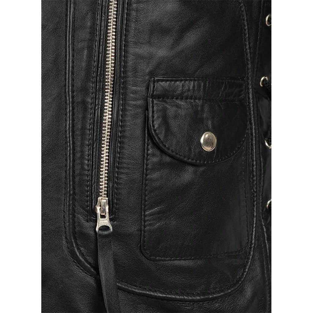 Terminator 2 Arnold Schwarzenegger Leather Jacket - Core Outfits